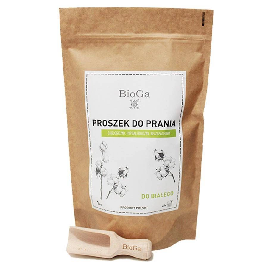 Ekologiczny proszek do prania białego Bioga, 1kg | Dom i ogród \ Środki ...